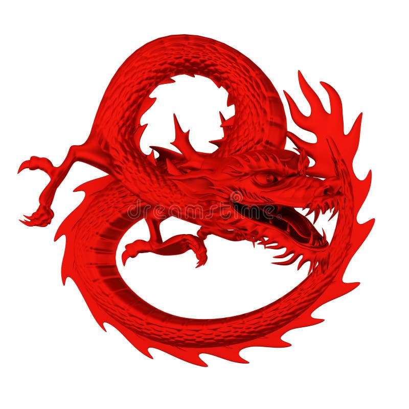 Red dragon stock illustration. Illustration of power - 38306591