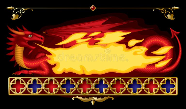 Red Dragon Border Stock Illustrations – 2,436 Red Dragon Border Stock ...