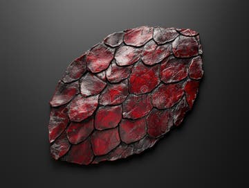 A Red Dragon Scale Texture on a Dark Background. Stock Illustration ...