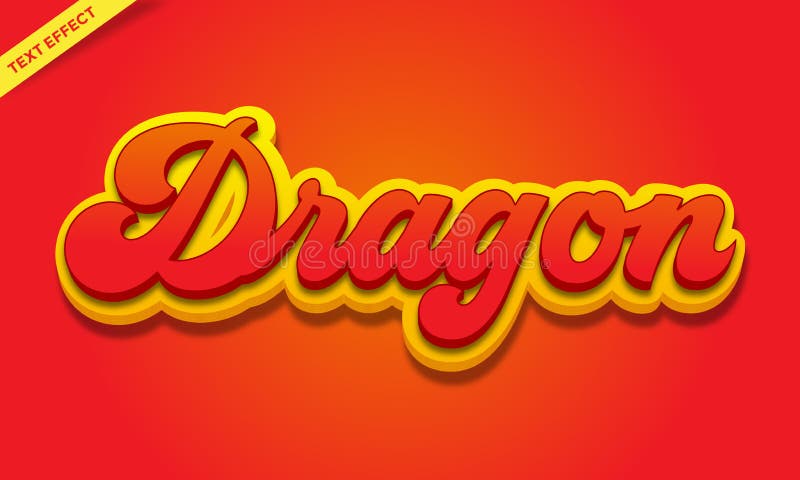 Dragon Text Effect Stock Illustrations – 197 Dragon Text Effect Stock ...