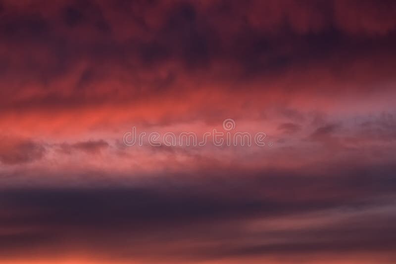 Dark Gradient of the Evening Sky. Colorful Cloudy Sky at Sunset Stock ...