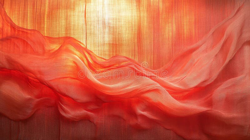 Red Draped Fabric with Lace Texture and Golden Background Stock ...