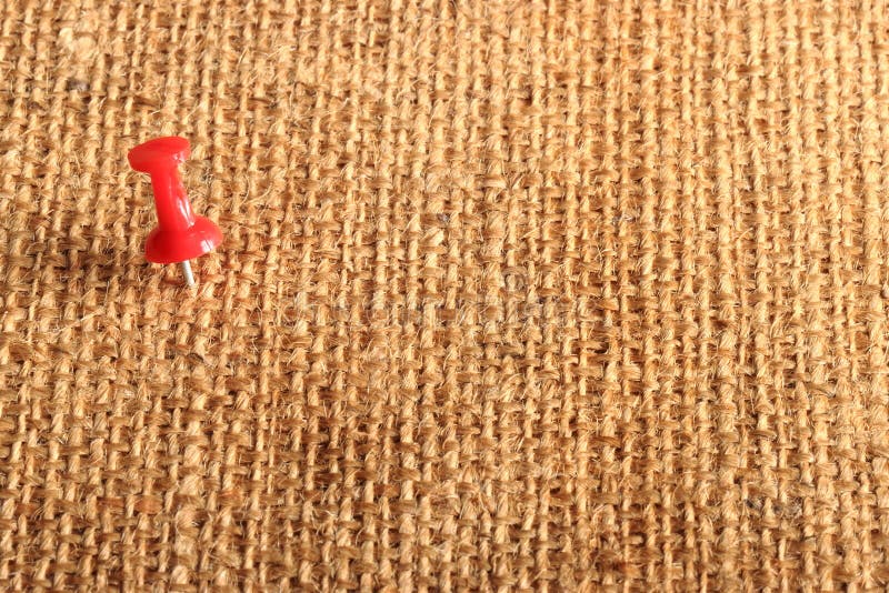 Red Drawing Pin on Pinboard Stock Photo - Image of exhibition, card ...