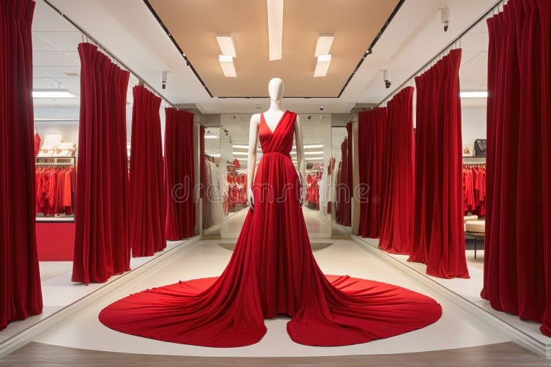 Glamour Dress Boutique Display Window Stock Illustrations – 50 Glamour ...