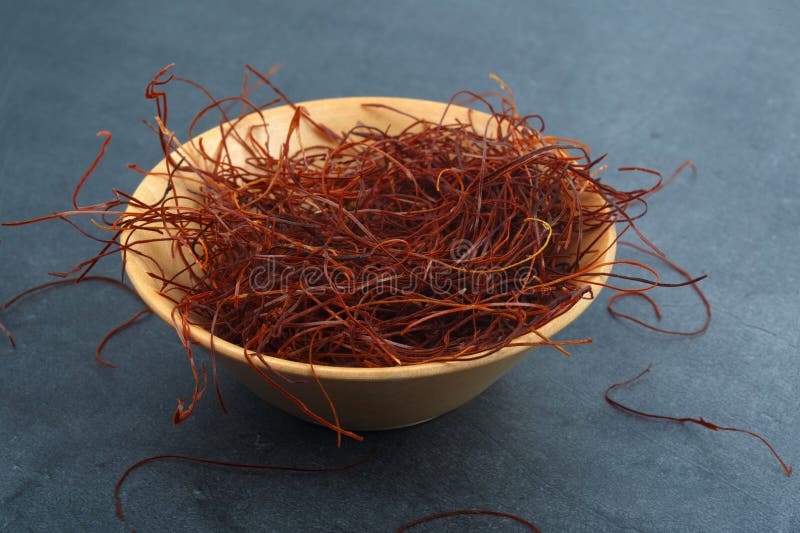 Red Dried Chilli Threads in a Tiny Bowl Stock Photo - Image of culinary ...