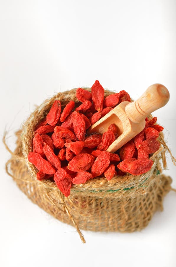 Red dried goji stock photo. Image of super, fruit, nutrition - 28698784
