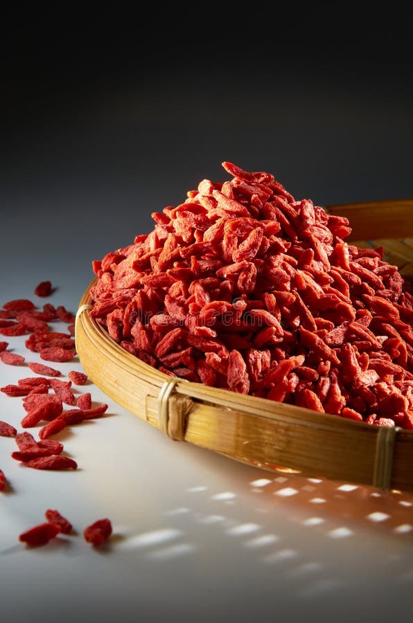 Red Dried Goji Berries stock photo. Image of nutrition - 21765388
