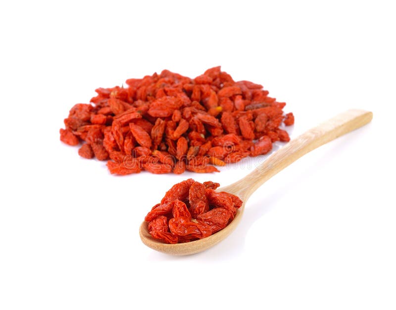 Red Dried Goji Berries Chinese Wolf Berry Stock Photo - Image of ...