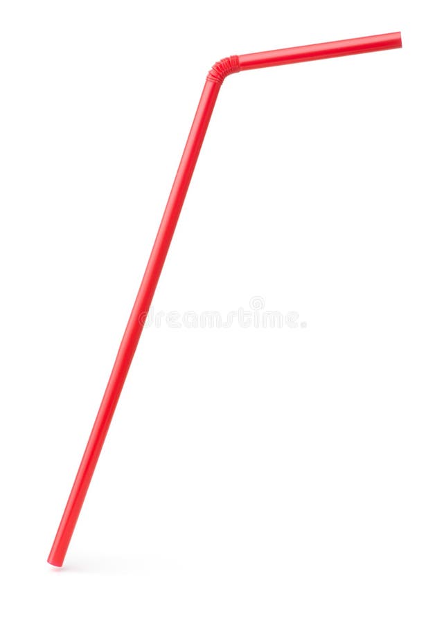 Red Drinking Cocktail Straw Stock Photo - Image of isolated, drinks ...