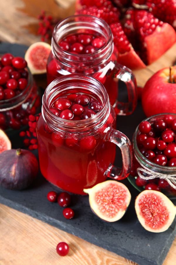 Red drinks stock photo. Image of food, breakfast, cranberry - 63597488