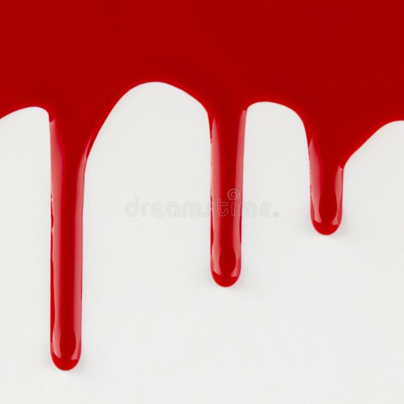 Red Dripping Paint White Background. High Quality Photo Stock Photo ...