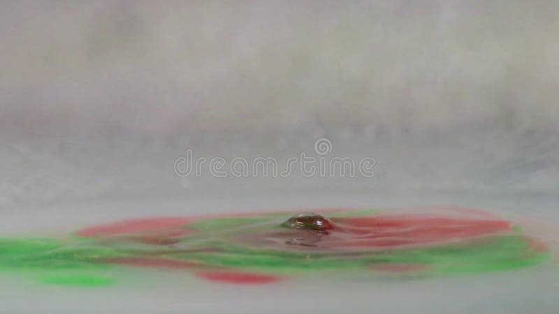 Red Drips Drropped in Mixed Colors Stock Footage - Video of motion ...