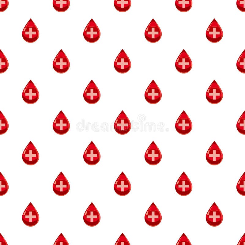 Red Drop Blood Cross Pattern Stock Illustrations – 52 Red Drop Blood ...