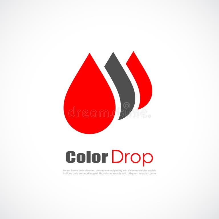 Red drop vector logo stock vector. Illustration of design - 82794600