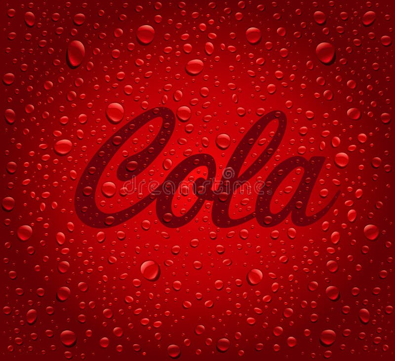 Dark Red Background with Many Sparkling Bubbles. Cola Background with ...