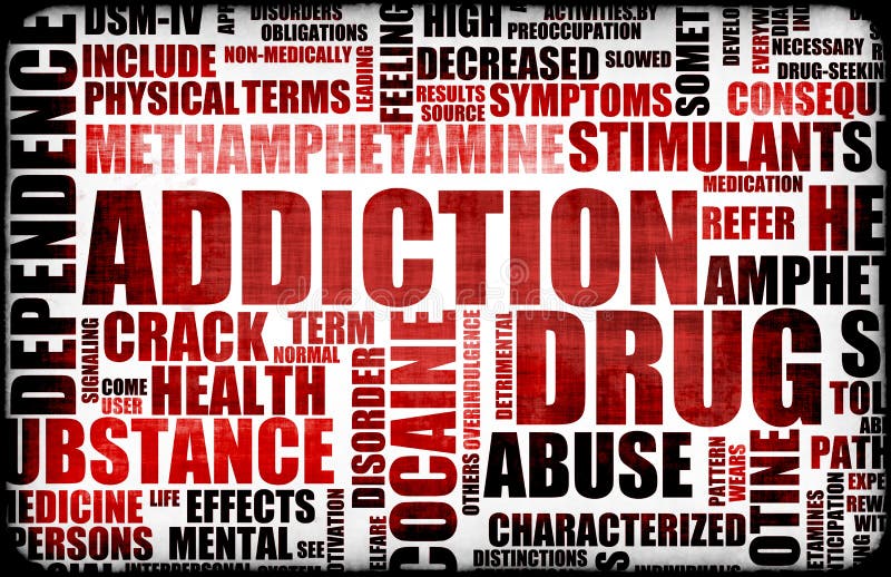 Addiction and Drug Abuse Sketch Stock Vector - Illustration of vector ...