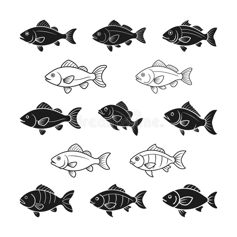 Red Drum Fish Vector Silhouette, Redfish Vector Move on the Water ...