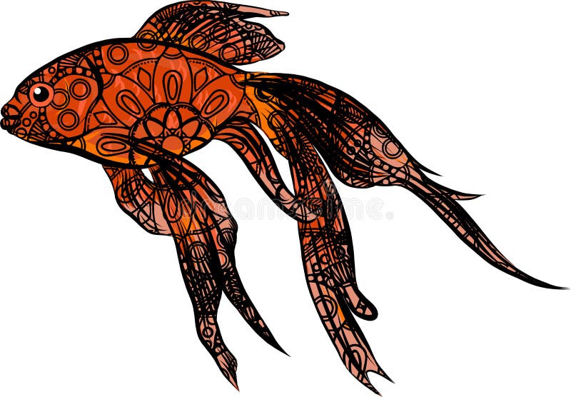 Red Drum, Redfish. Vector Illustration with Refined Details Stock ...