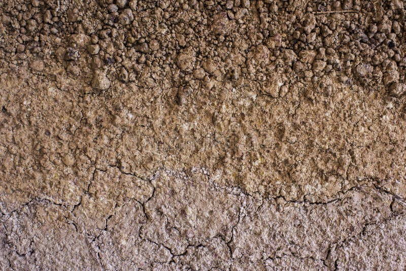 Red Dry Clay Loam Closeup As Background Stock Image - Image of ...