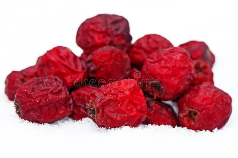Dry haw on snow stock photo. Image of dietary, mellow - 29769736