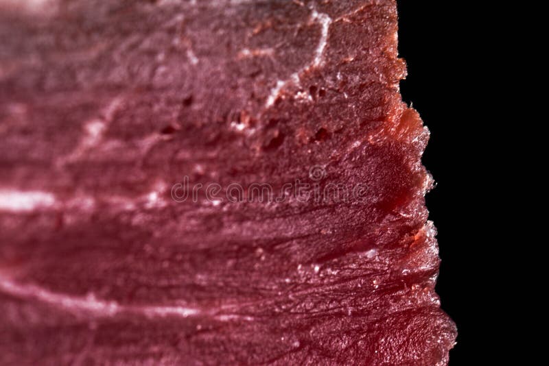 Red dry meat macro stock image. Image of cooking, energy - 142356315
