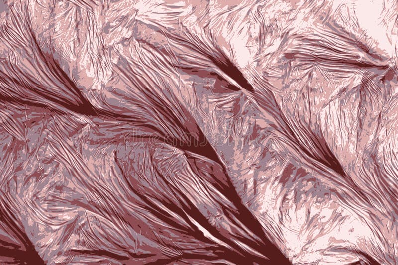 Red Ductile Texture of Aluminium Foil Crumpled Paper Stock Illustration ...