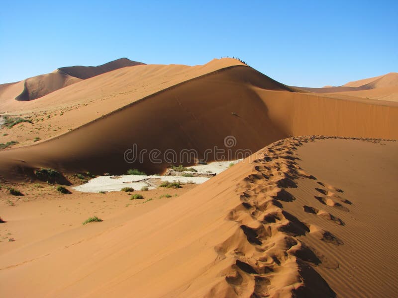 Red Dune in Deadvlei, Sossusvlei, Namibia Stock Image - Image of ...