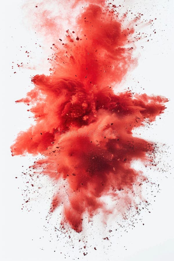 A Red Dust Cloud Floating in the Air, Suitable for Environmental ...