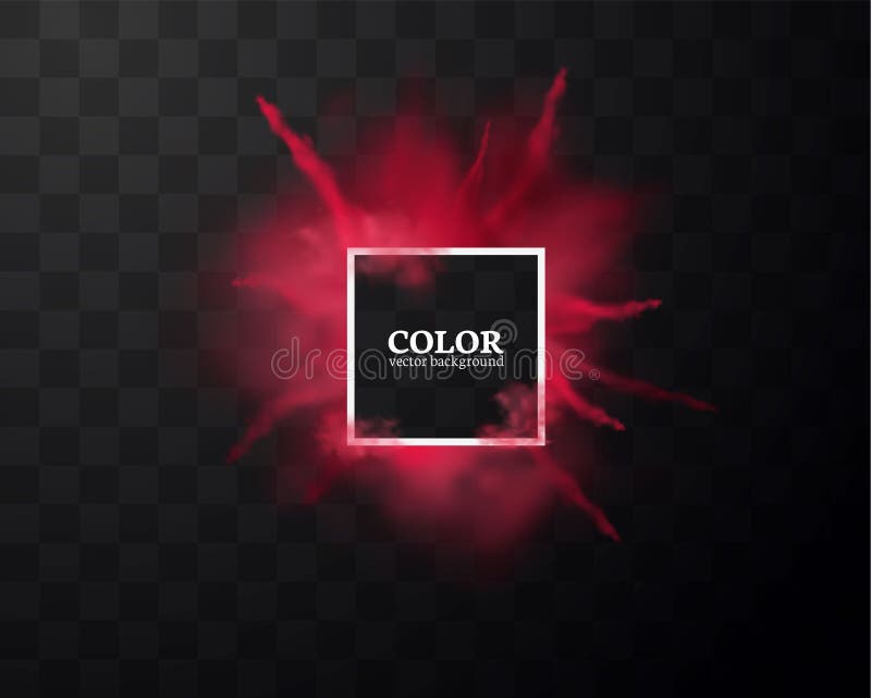 Red Dust Explosion with Text Vector Illustration Stock Illustration ...