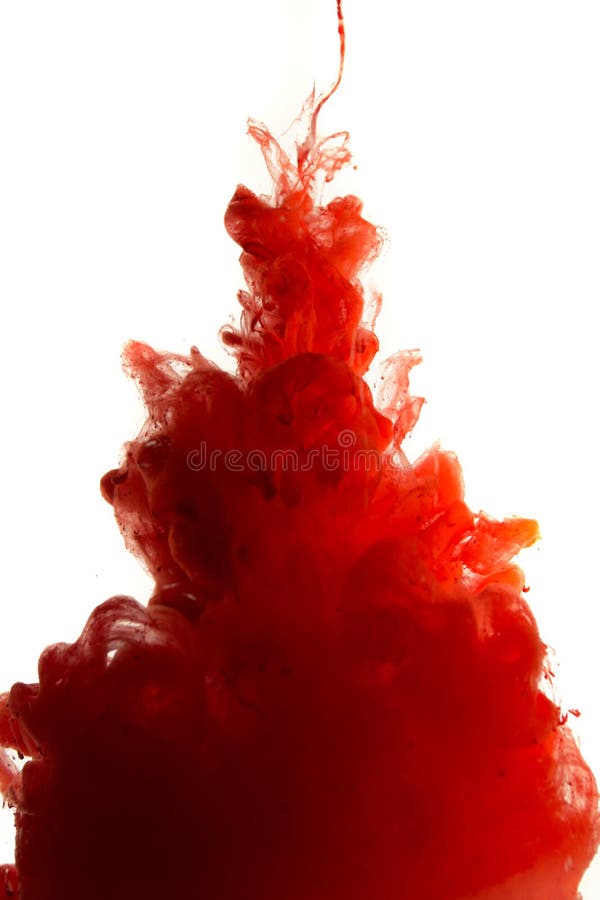 Red dye in water stock image. Image of paint, fume, fall - 80837451