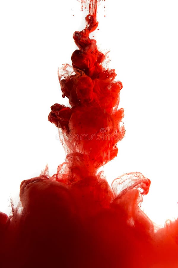Red dye in water stock photo. Image of isolated, swirl - 80837456