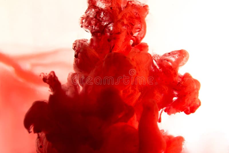 Red dye in water stock photo. Image of dirty, flow, dynamic - 80837460