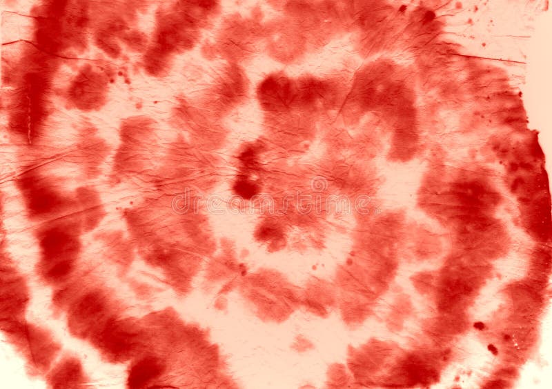 Red Dyeing Pattern. Circle Grunge Effects Stock Illustration ...