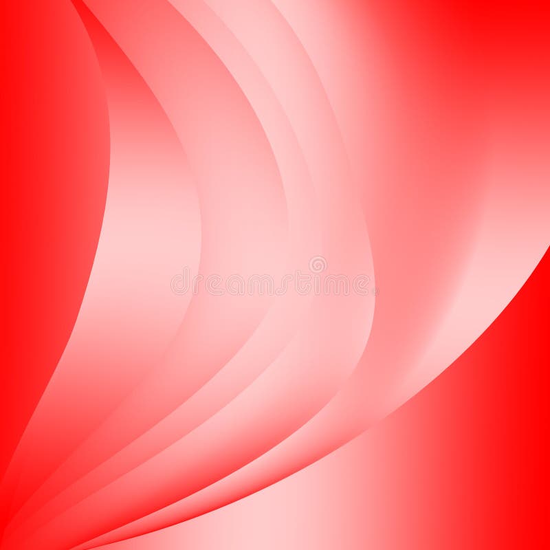 Red Dynamic Elegant Wavy Gradient Background. Stock Illustration ...