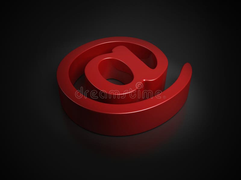 At E-mail Glass Symbol with Blue Arrow Stock Illustration ...