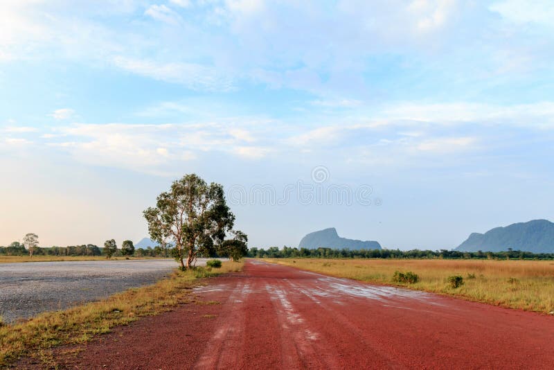 Red earth road. stock photo. Image of travel, warm, conservation - 46814880