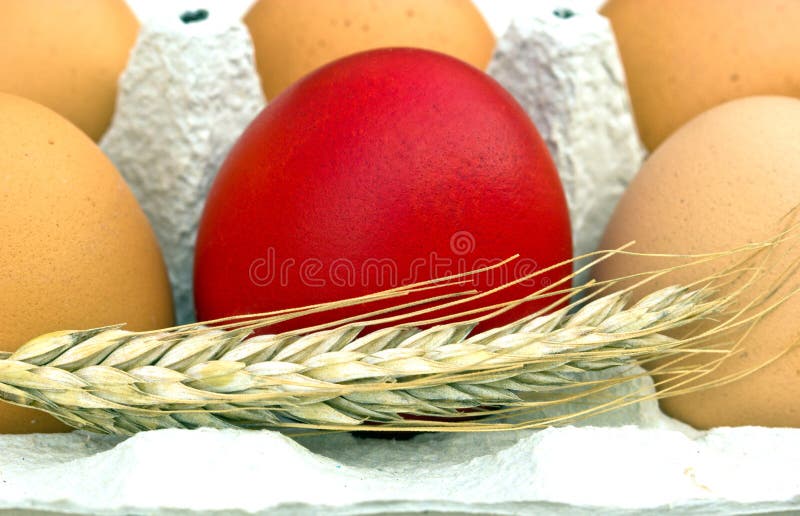 Red Easter Egg stock image. Image of celebration, closeup - 23991655