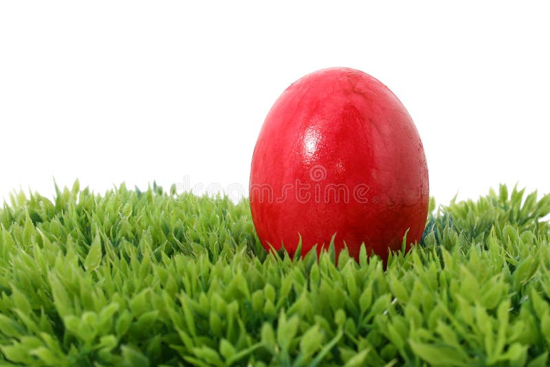 Red Easter egg stock image. Image of easteregg, easter - 4358029