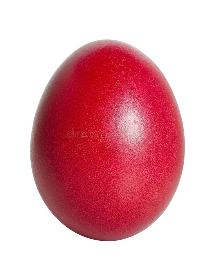 Red easter egg stock image. Image of isolated, tradition - 180138461