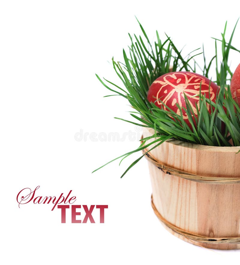 Red easter eggs stock image. Image of object, nature - 18866957