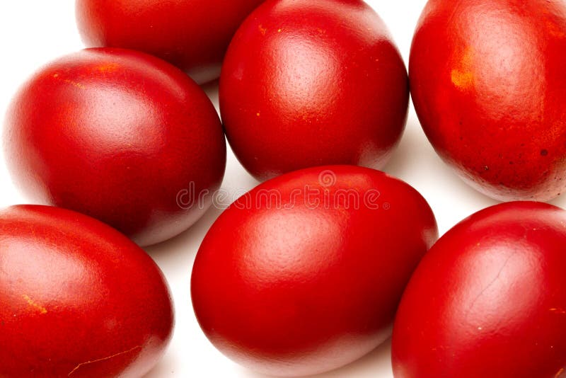 Red easter eggs stock image. Image of celebration, colour - 22960833