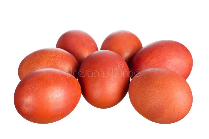 Red Easter eggs stock image. Image of spring, holiday - 23821165