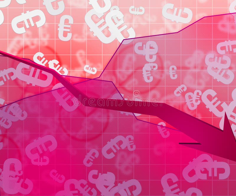 Red Economic Background stock illustration. Illustration of account ...