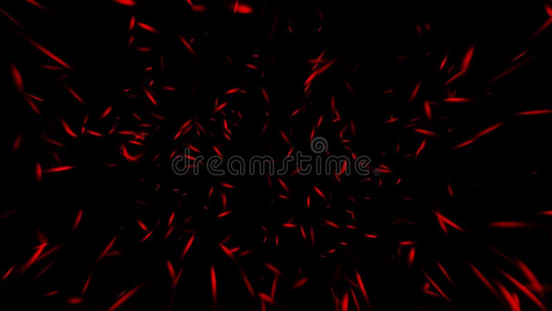 Red Effect Dust Debris Isolated on Background, Motion Powder Spray ...