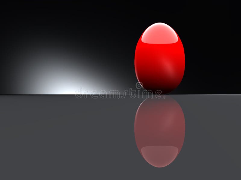 Red egg stock illustration. Illustration of chick, graphic - 13213422