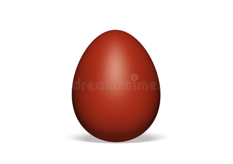 Red egg stock illustration. Illustration of single, decoration - 4621164