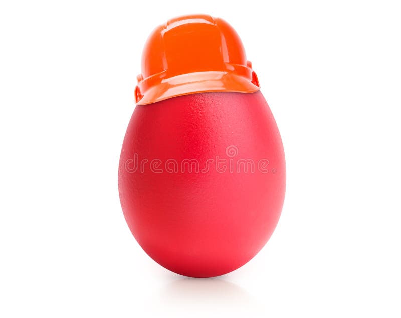 Red egg isolated on white stock photo. Image of color - 52626588