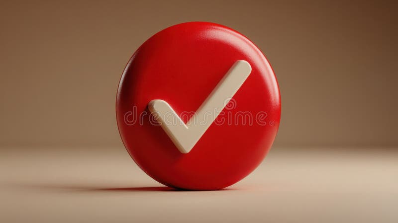 A Red Egg with a Tick Mark Illustrating Approval and Low-risk ...