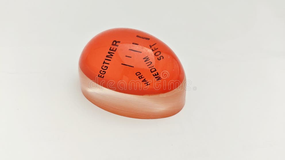 Red Egg Timer with Doneness Indicator. Stock Illustration ...