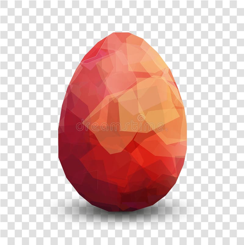 Red Egg. Vector Illustration Stock Vector - Illustration of colorful ...